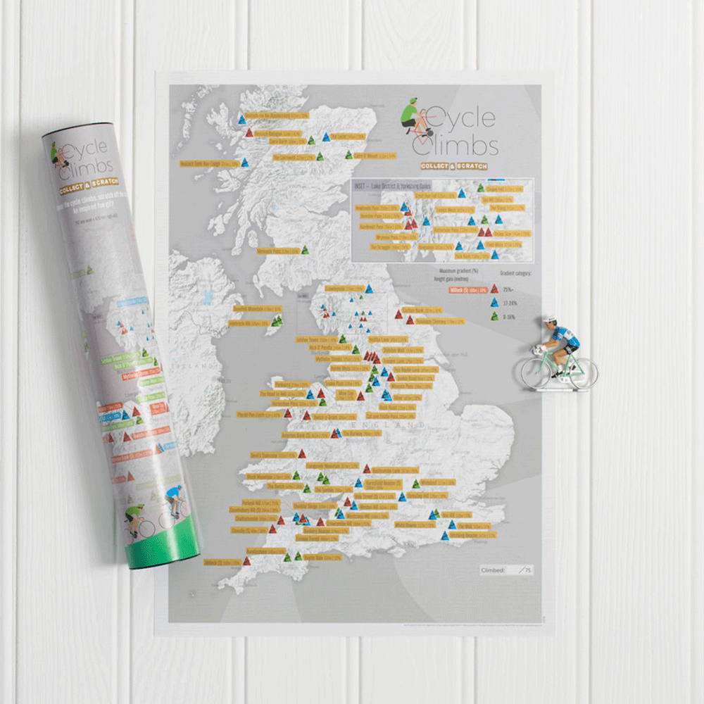 Maps International Cycle Climbs Scratch Map | Cycle Works Yorkshire ...